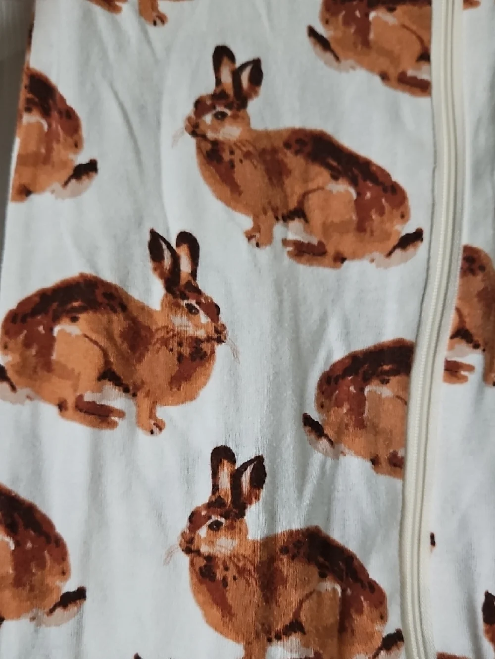 Milkbarn | Pajamas | Milkbarn White Pajamas With Brown Bunny Print ...